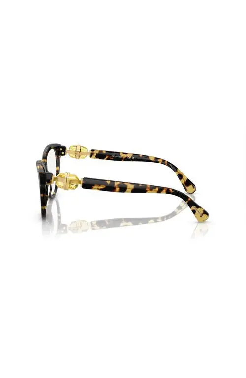 SWAROVSKI 54mm Round Eyeglasses - Tortoise