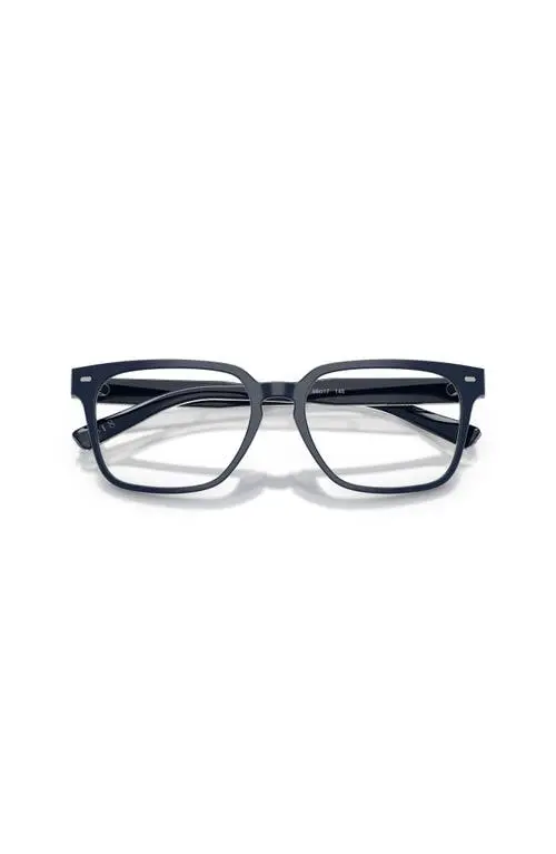 Brooks Brothers 56mm Rectangle Eyeglasses - Blue