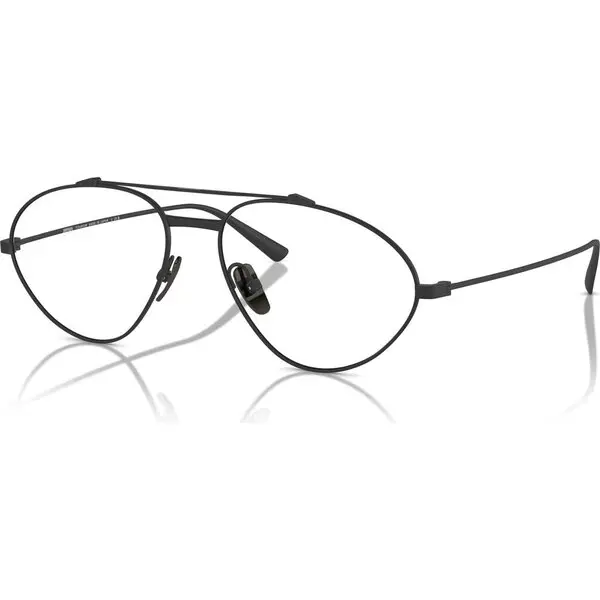 FERRARI 58mm Irregular Full Rim Eyeglasses - Black
