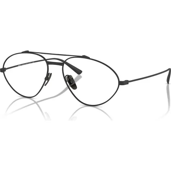 FERRARI 58mm Irregular Full Rim Eyeglasses - Black