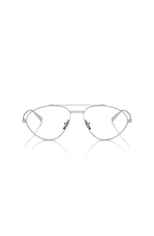 FERRARI 58mm Irregular Optical Glasses - Silver