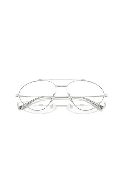 FERRARI 58mm Irregular Optical Glasses - Silver