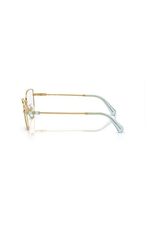 SWAROVSKI 53mm Cat Eye Optical Glasses - Gold