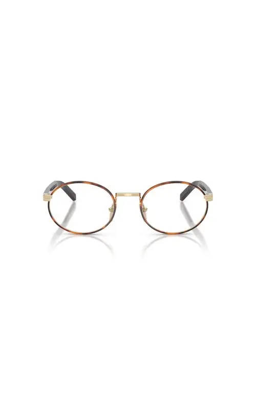 Prada 52mm Oval Optical Glasses