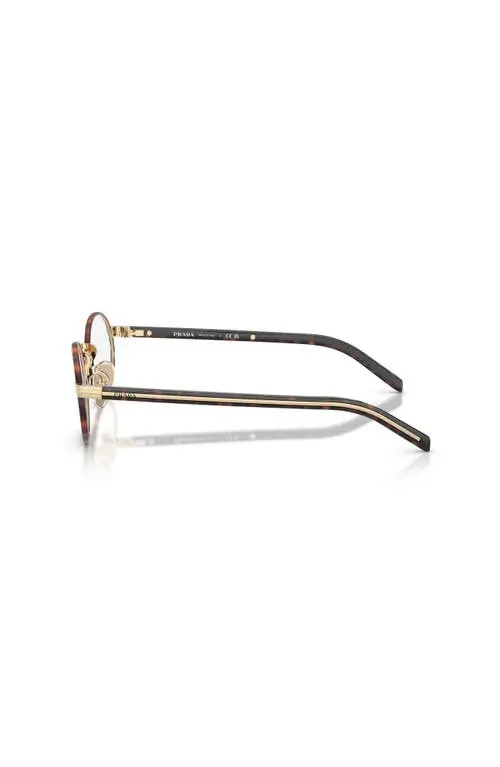 Prada 52mm Oval Optical Glasses
