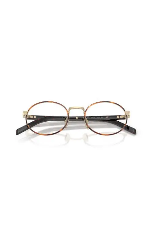 Prada 52mm Oval Optical Glasses