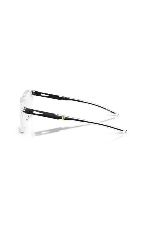 SCUDERIA FERRARI 55mm Rectangle Eyeglasses - Transparent