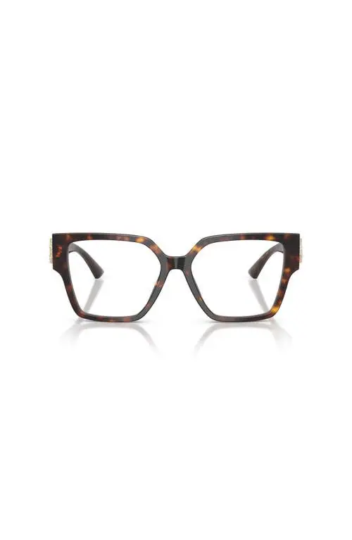 JIMMY CHOO 55mm Square Optical Glasses - Tortoise