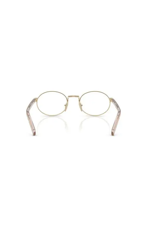 Prada 49mm Full Rim Oval Eyeglasses