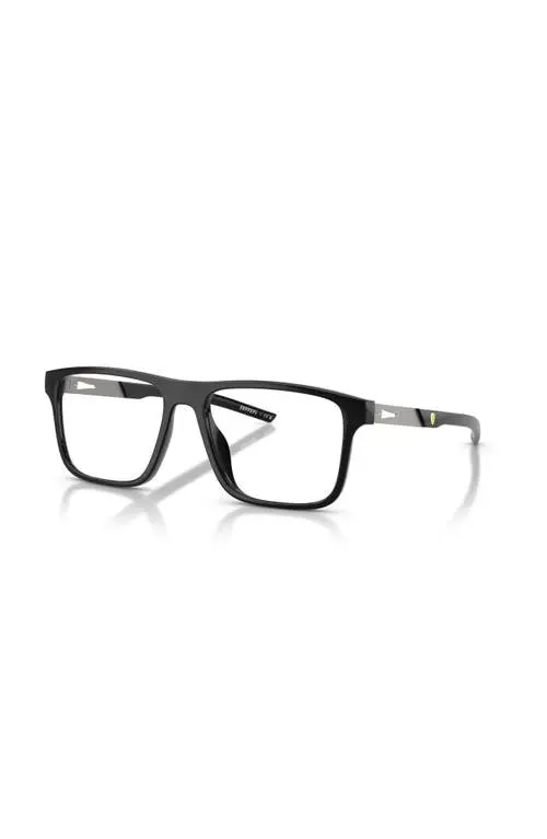 SCUDERIA FERRARI 53mm Rectangle Optical Glasses - Black