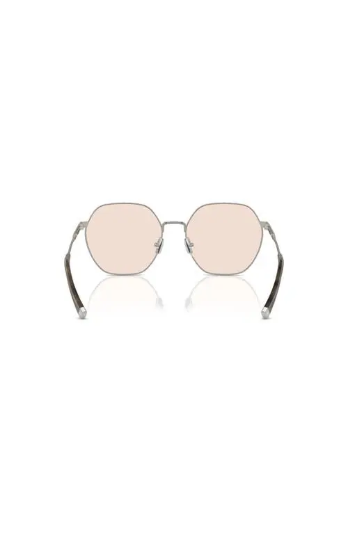 Brunello Cucinelli 55mm Irregular Eyeglasses - Silver