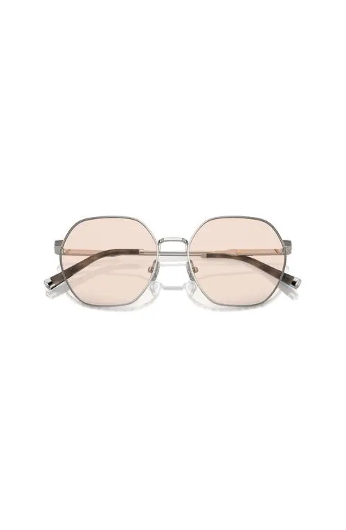 Brunello Cucinelli 55mm Irregular Eyeglasses - Silver