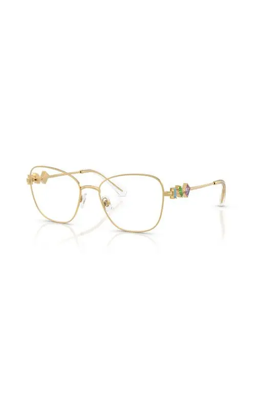 SWAROVSKI 54mm Irregular Eyeglasses - Gold