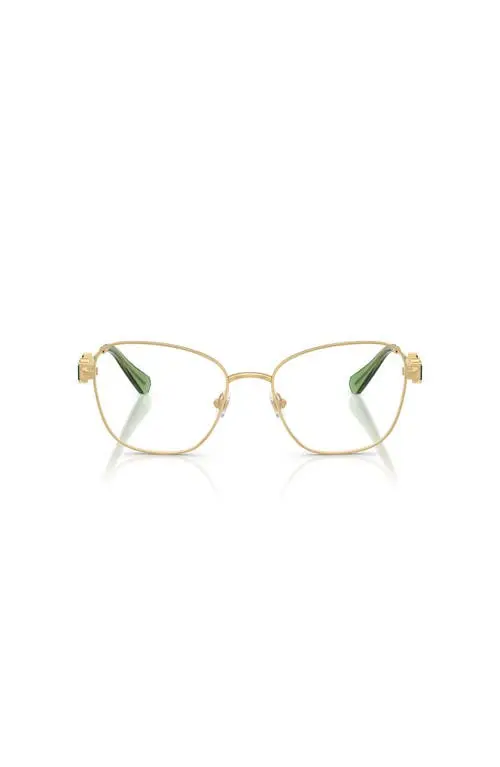 SWAROVSKI 54mm Irregular Eyeglasses - Light Gold