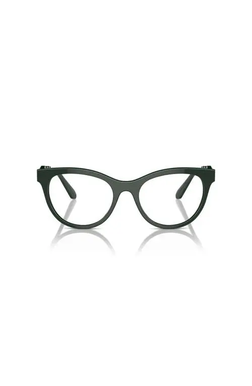 SWAROVSKI 52mm Round Eyeglasses - Green