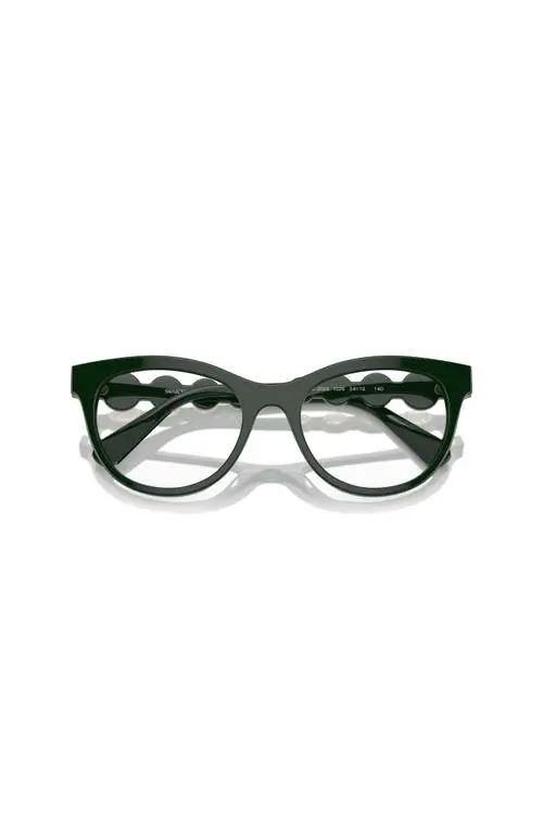 SWAROVSKI 52mm Round Eyeglasses - Green