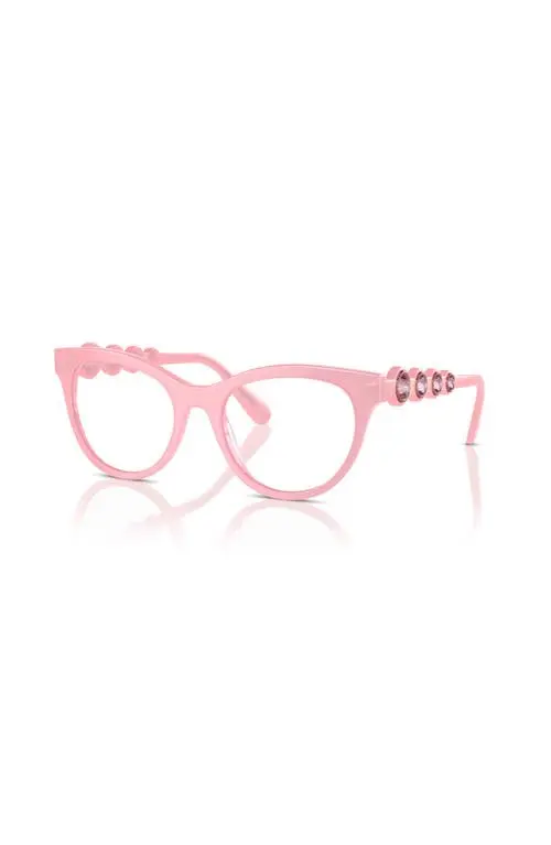 SWAROVSKI 52mm Round Eyeglasses - Pink