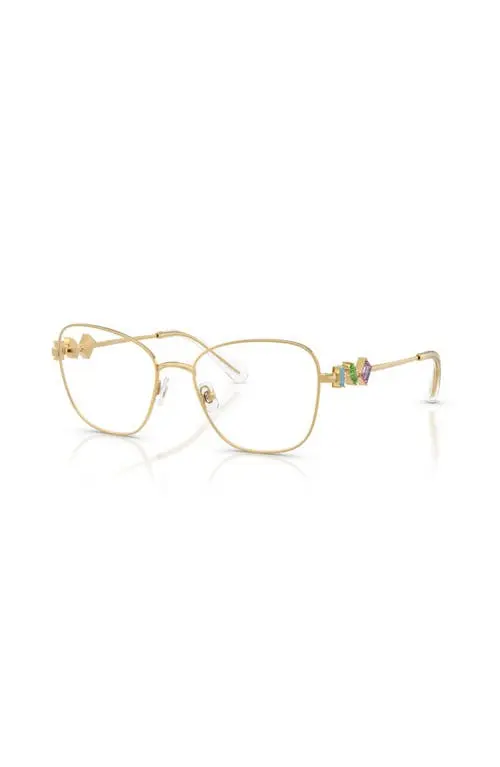SWAROVSKI 52mm Irregular Eyeglasses - Gold/multi