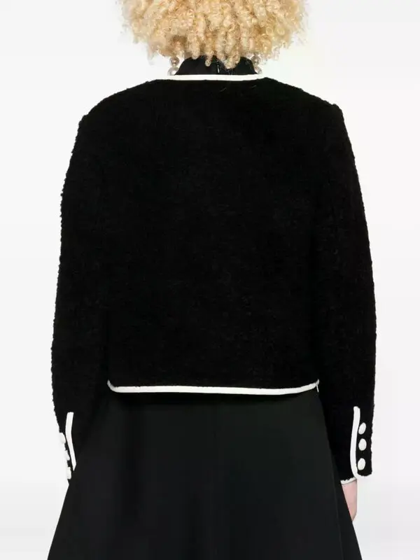 MALINA Buttoned Cropped Jacket
