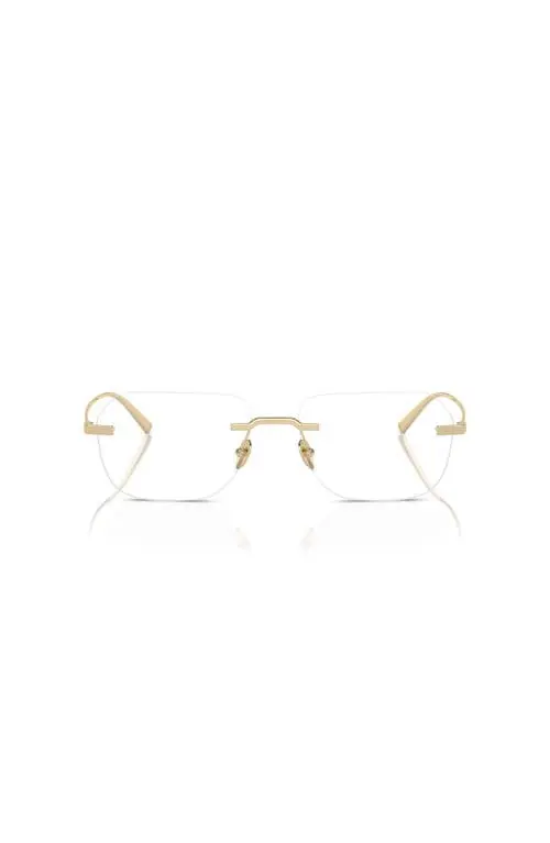 FERRARI Titanium Rimless Eyeglasses - Gold
