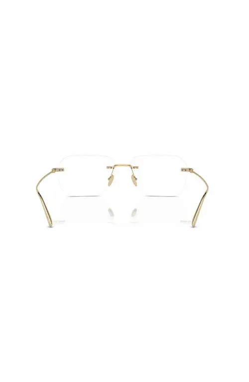 FERRARI Titanium Rimless Eyeglasses - Gold
