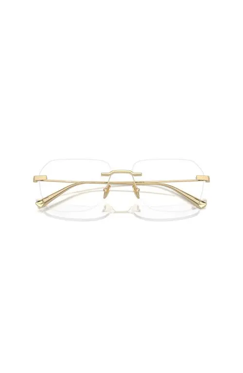 FERRARI Titanium Rimless Eyeglasses - Gold