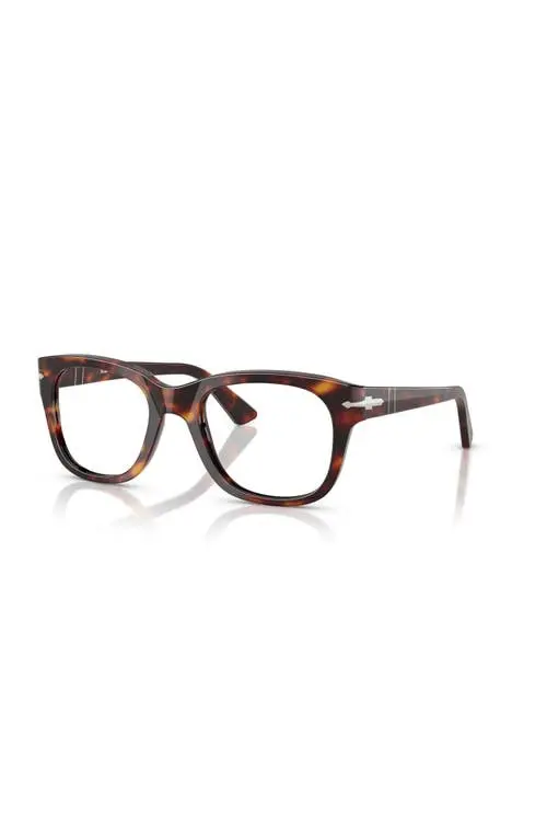 Persol Full Rim Square Optical Glasses - Tortoise