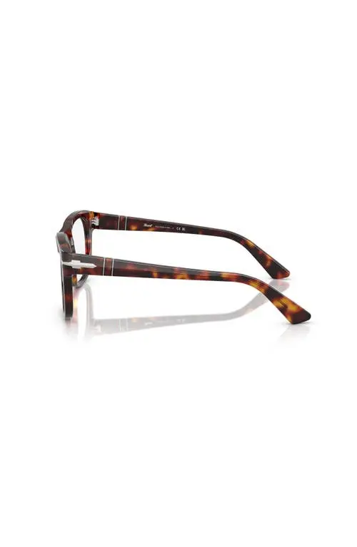 Persol Full Rim Square Optical Glasses - Tortoise