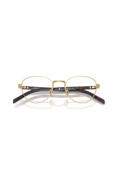 Prada 51mm Round Eyeglasses