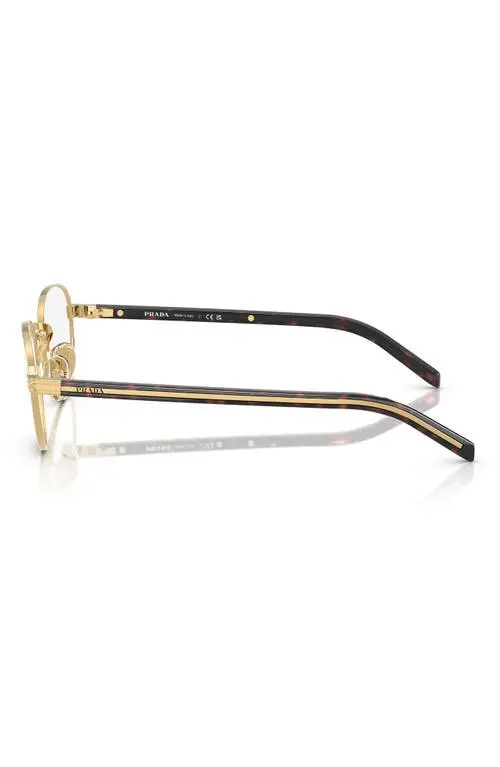 Prada 51mm Round Eyeglasses