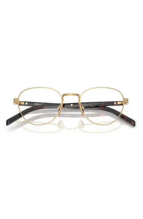 Prada 51mm Round Eyeglasses