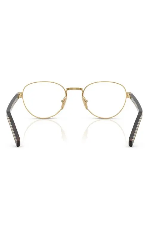Prada 51mm Round Eyeglasses