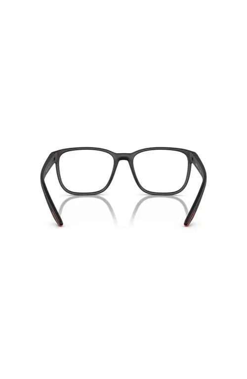 Prada 55mm Rectangle Optical Glasses - Black