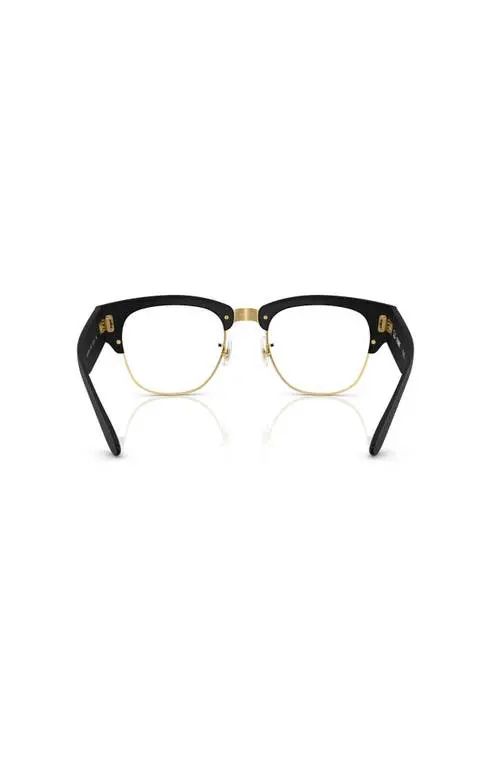Ray-ban 52mm Square Optical Glasses - Gold