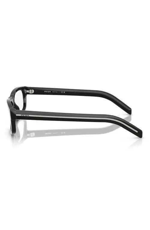 Prada 57mm Rectangle Optical Glasses