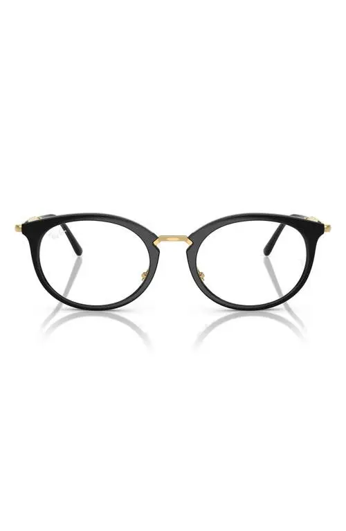 Ray-ban 51mm Oval Full Rim Eyeglasses