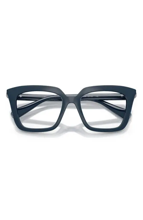 SWAROVSKI Square Optical Eyeglasses - Blue/demo Lens