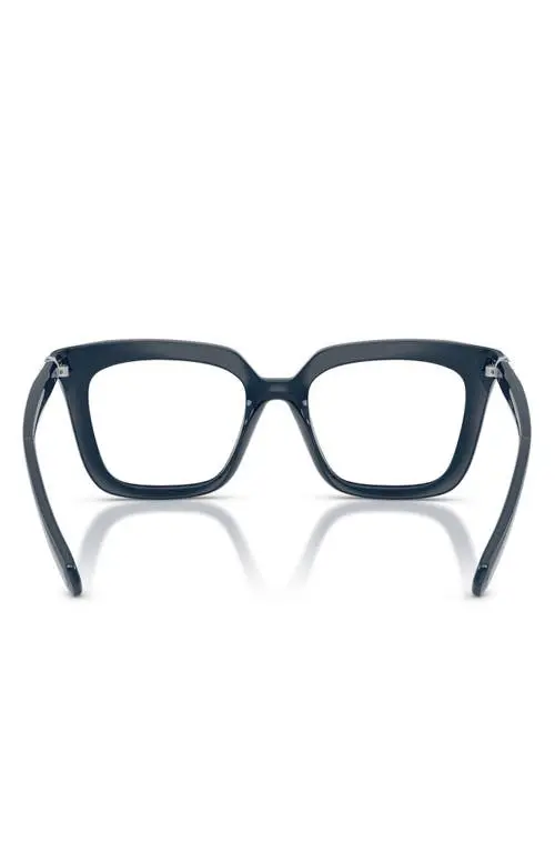 SWAROVSKI Square Optical Eyeglasses - Blue/demo Lens