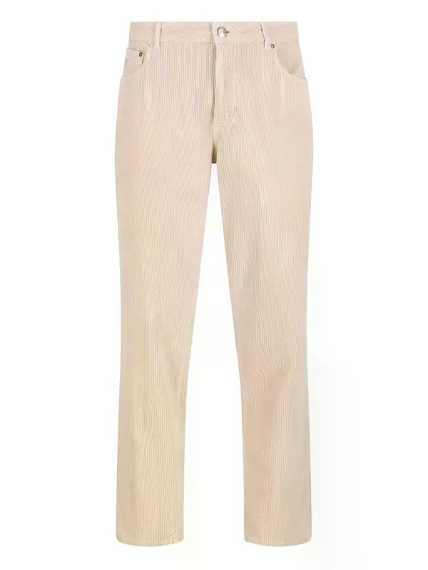 Brunello Cucinelli Corduroy Five-pocket Trousers - Neutrals