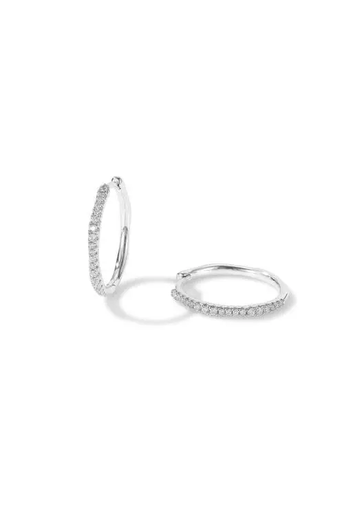 CLASSICHARMS Gaia Celestial Sunburst Mini Hoop Earrings - Silver