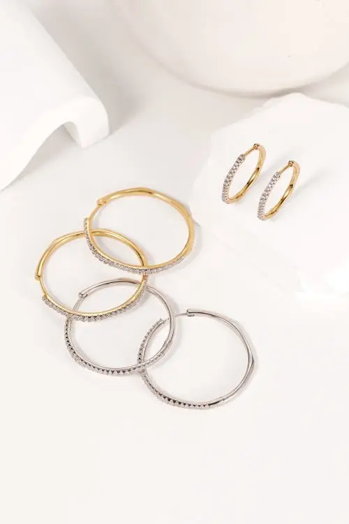 CLASSICHARMS Gaia Celestial Sunburst Mini Hoop Earrings