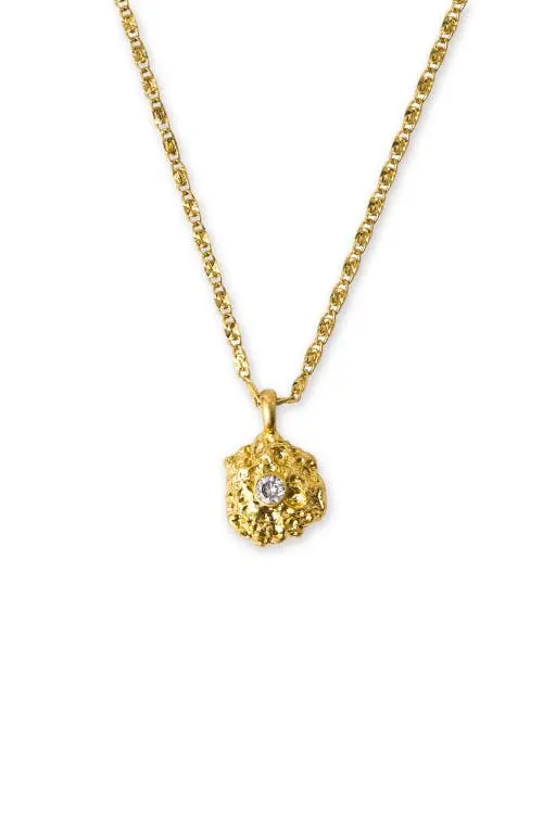 CLASSICHARMS Shayla Molten Cubic Zirconia Pendant Necklace - Gold/white