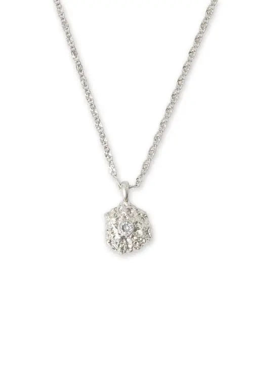 CLASSICHARMS Shayla Molten Cubic Zirconia Pendant Necklace - Silver/white