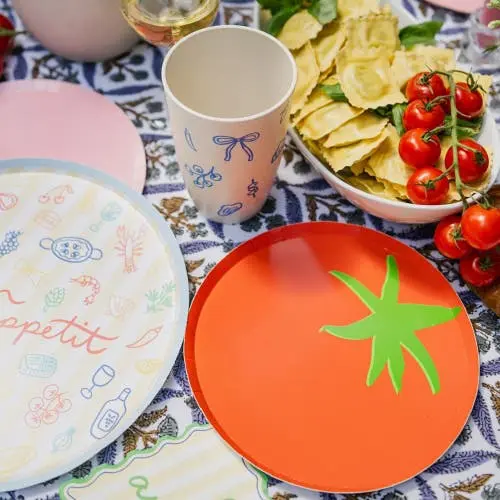 JOLLITY & CO Le Dinner Tomato Dessert Plates