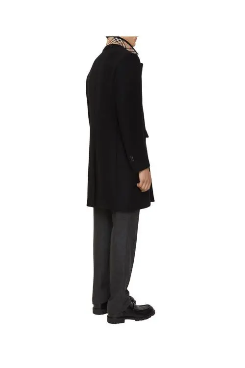 Burberry Wool Tailored Coat - Black