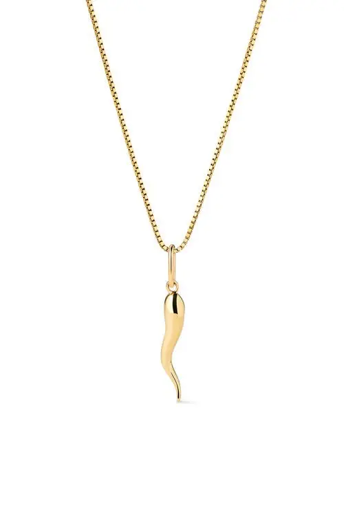 ANA LUISA Italian Horn Charm Necklace - Gold