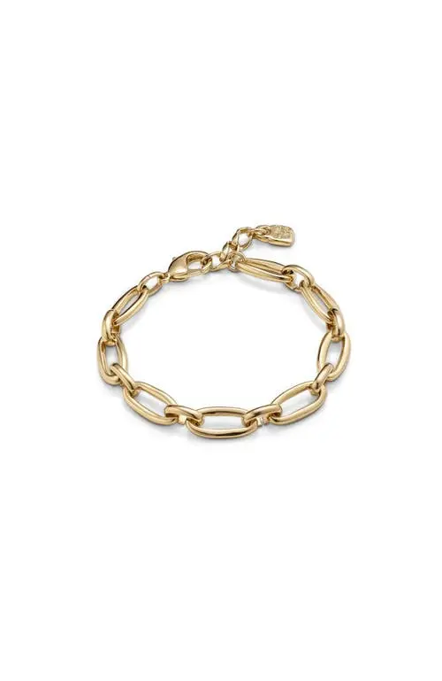 UNODE50 Oval Link Carabiner Bracelet - Gold