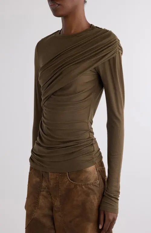 Isabel Marant Dressi Draped Jersey Top