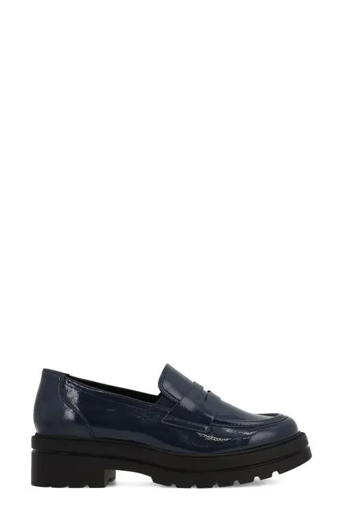 Mia Yoani Lug Sole Penny Loafer - Navy