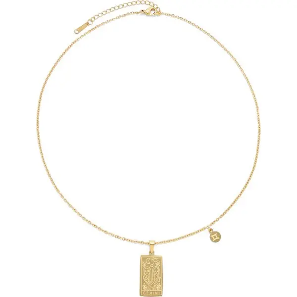 PETIT MOMENTS Zodiac Pendant Necklace - Goldemini